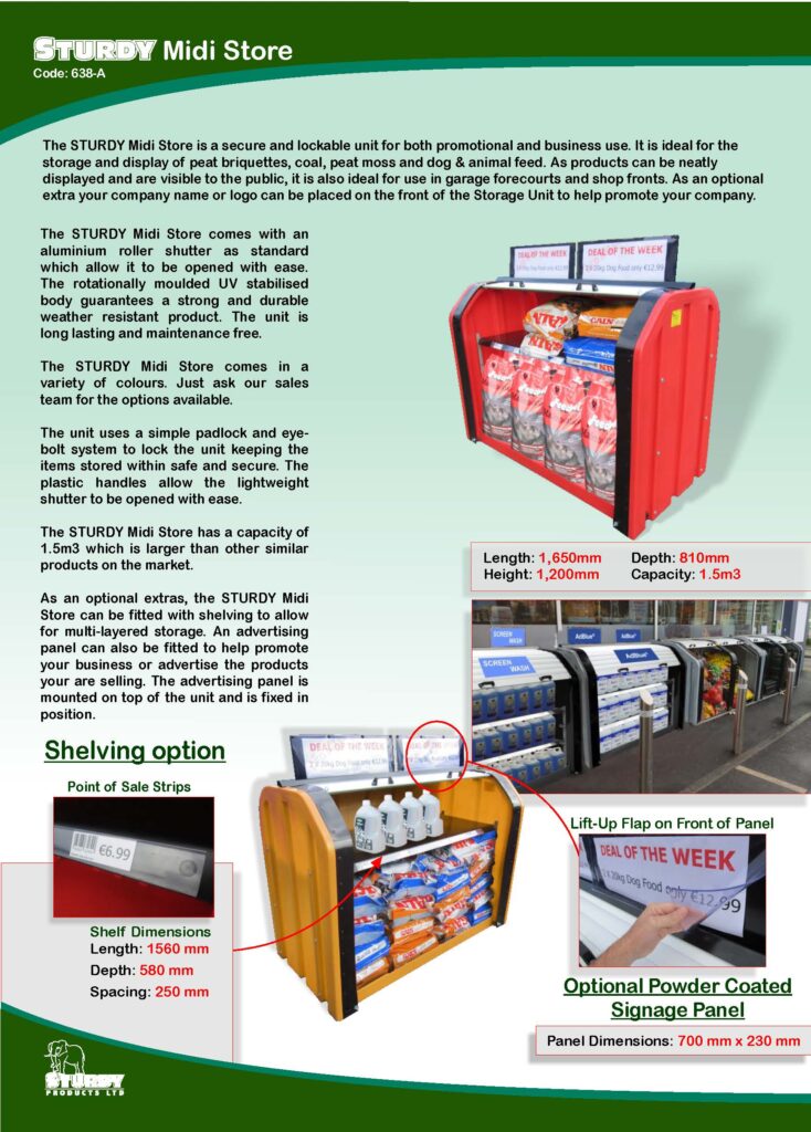 Storage & Merchandising Brochure from Sturdy Products
