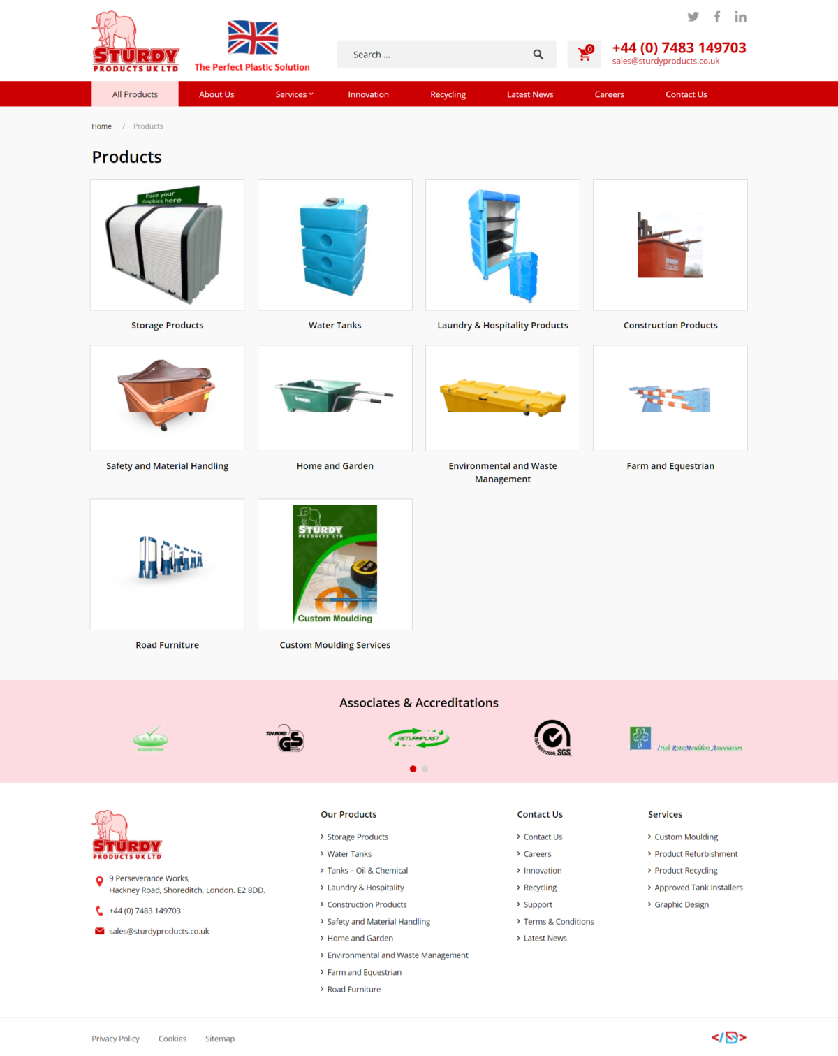 Sturdy Products launch sister website in the UK...www.SturdyProducts.co.uk